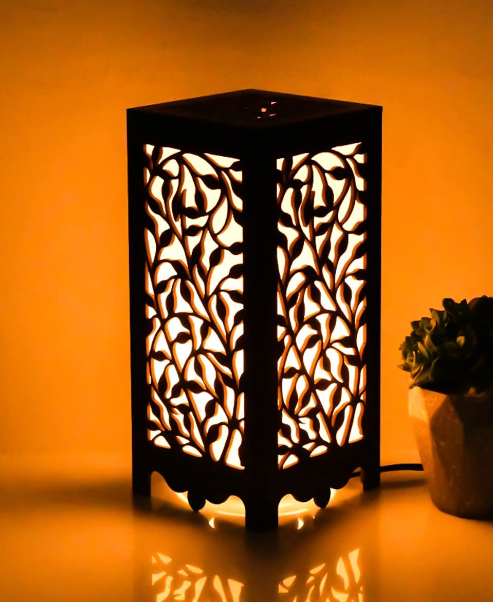Leaf Cascade Lamp - Nature-Inspired Wooden Light – Wall Melody
